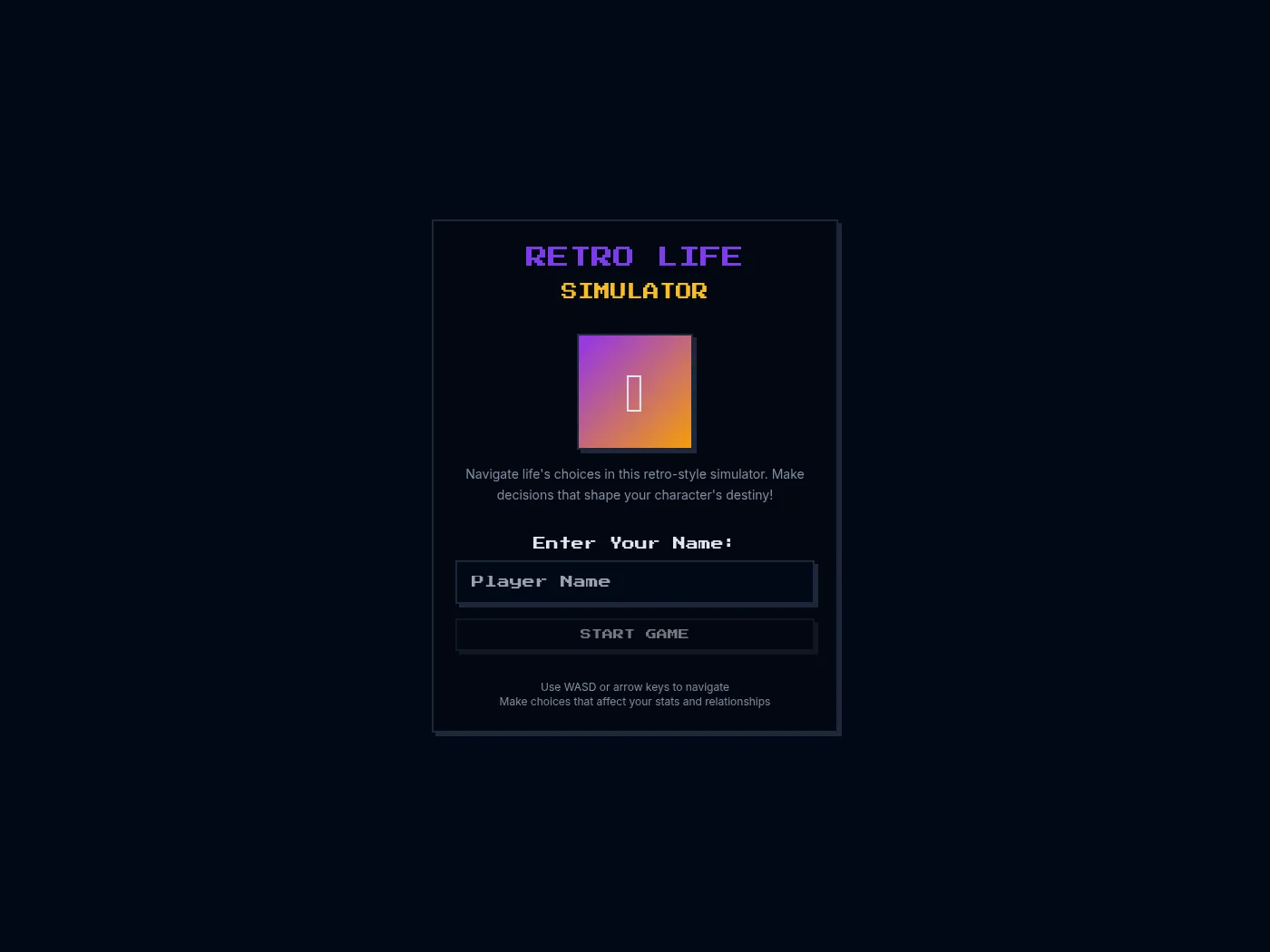 Retro Life Simulator