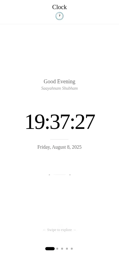 Reverse Alarm Malayalam - Minimal Clock App