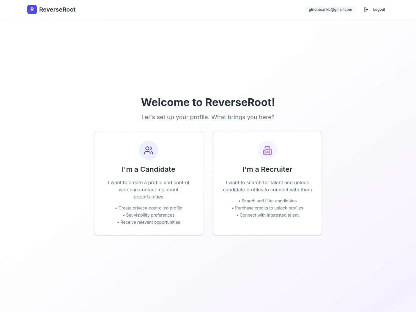 ReverseRoot - Privacy-First Reverse HR Marketplace
