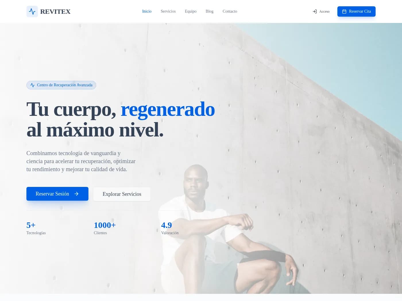 REVITEX Advanced Rehabilitation & Recovery Center Web App