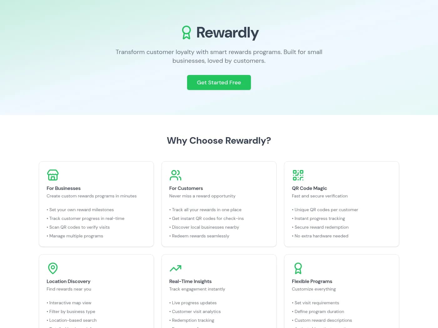 Rewardly: Small Business Rewards Platform