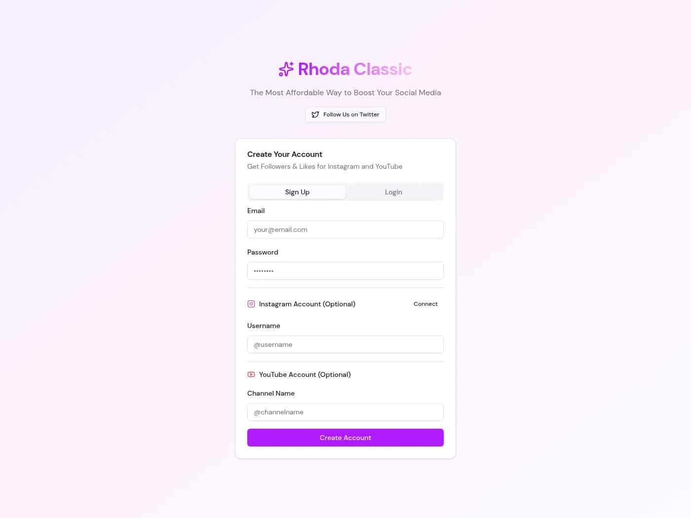 Rhoda Classic - Social Media Followers & Likes Booster