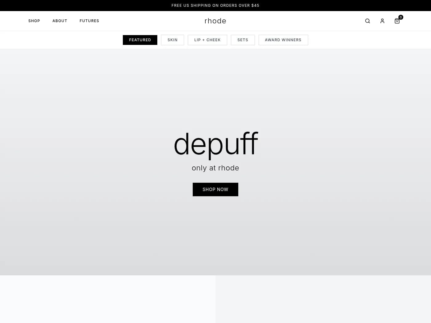RhodeSkin Website Clone