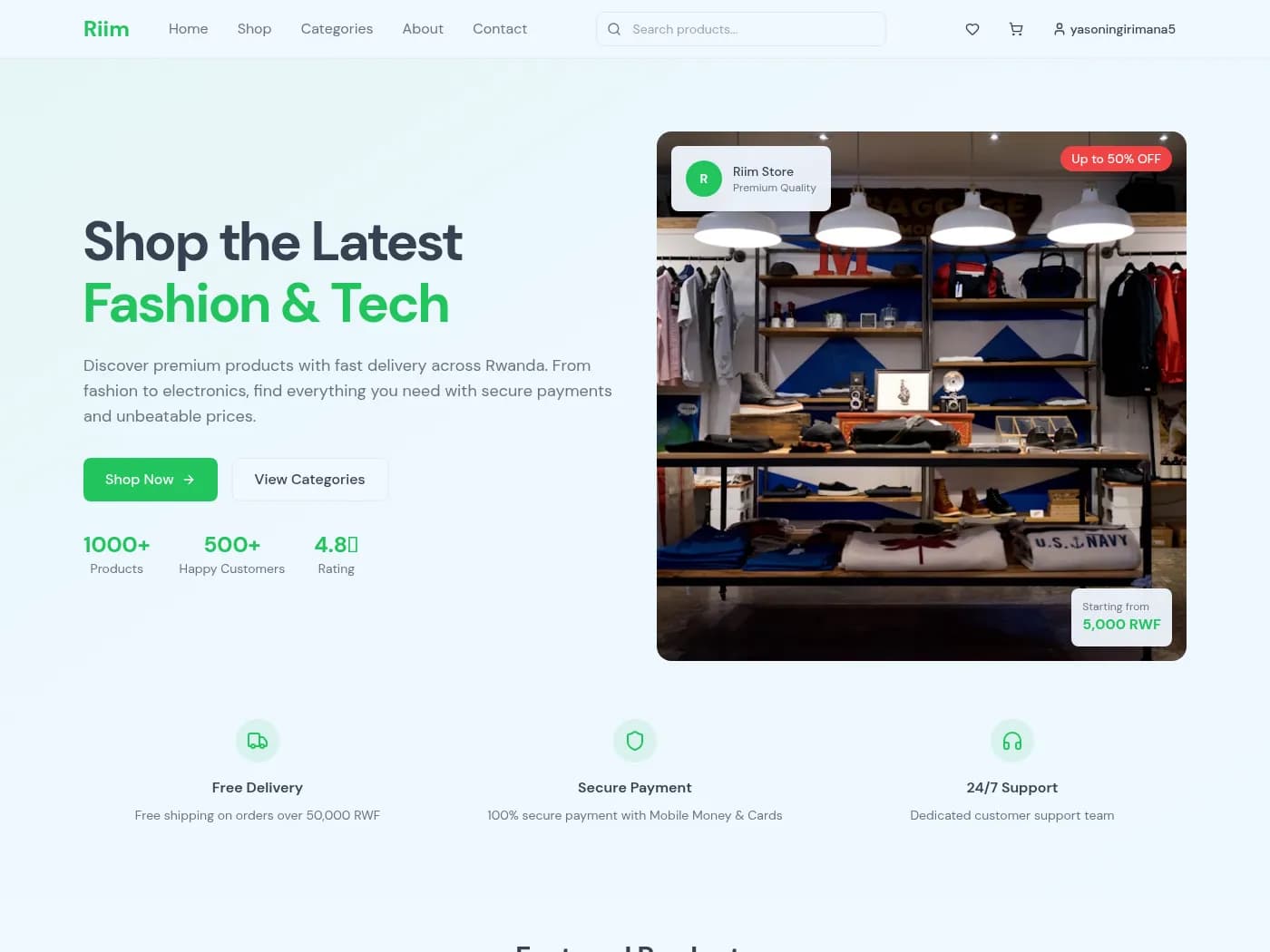 Riim E-Commerce Platform