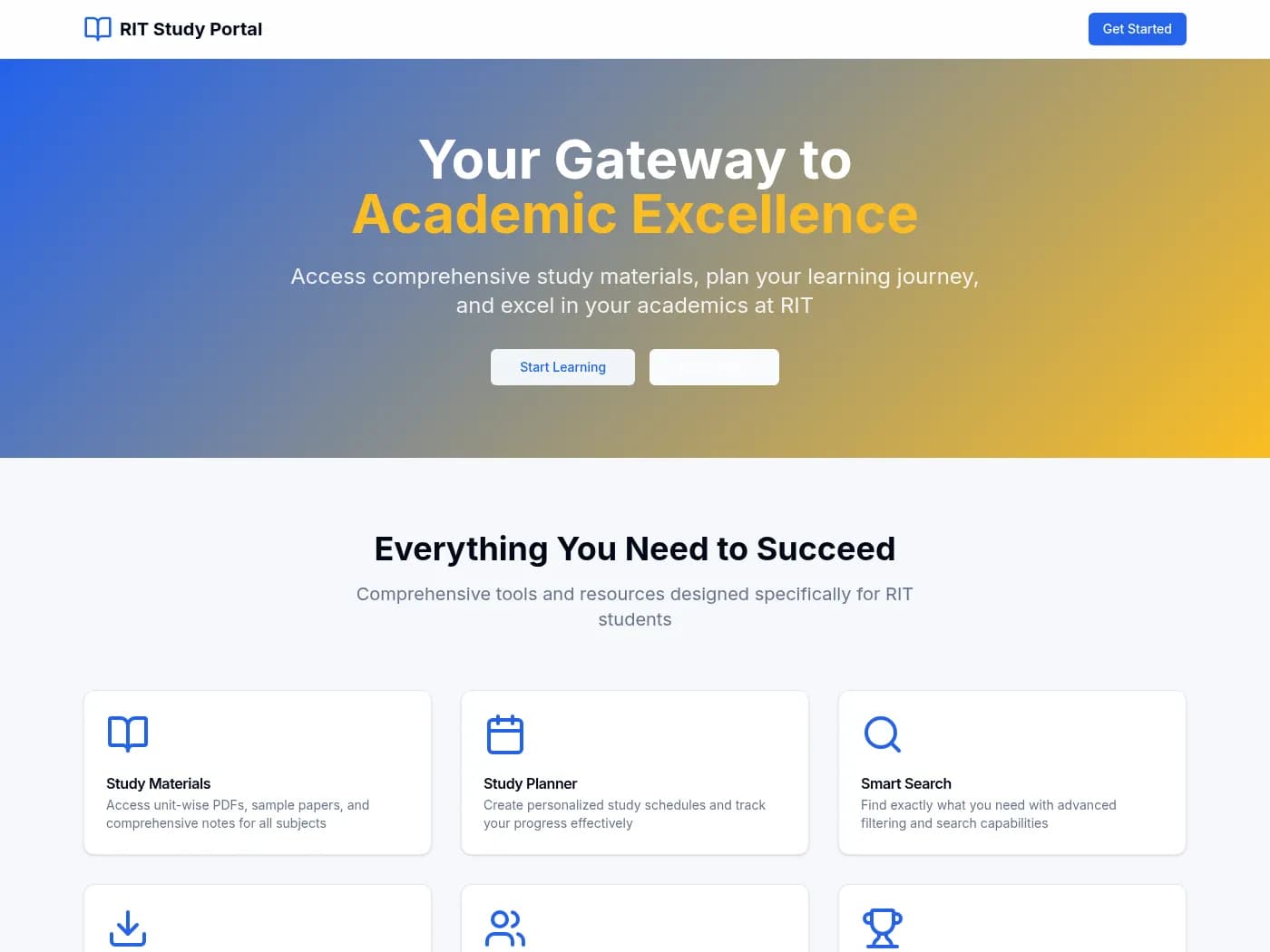 RIT Study Material Portal