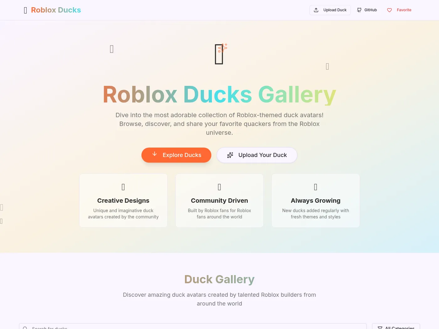 Roblox Ducks Gallery