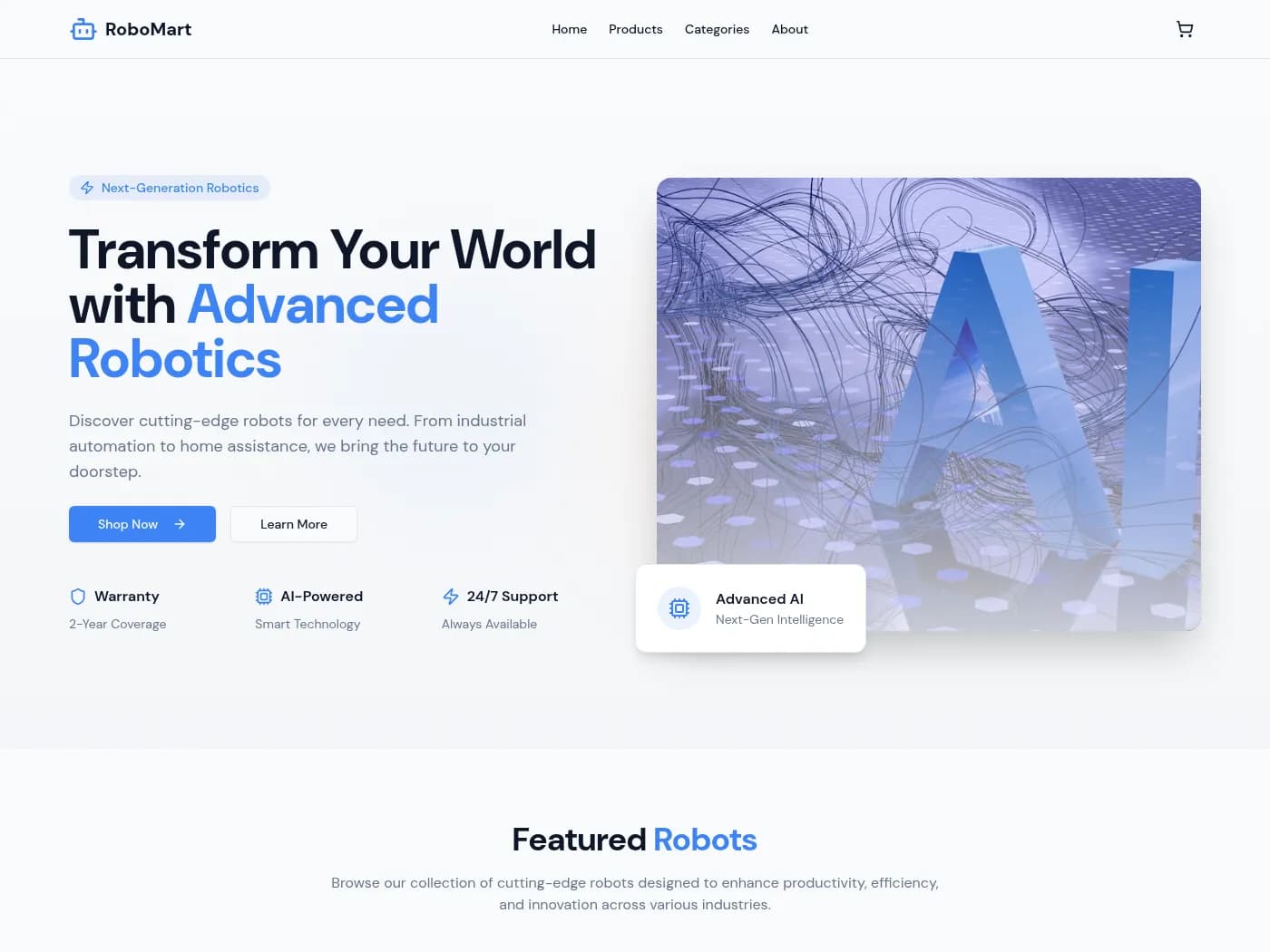 RoboMart - Showcase & Sell Robotics Products Online