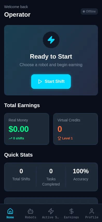 RoboShift: Real-World Robot Supervision Idle Game