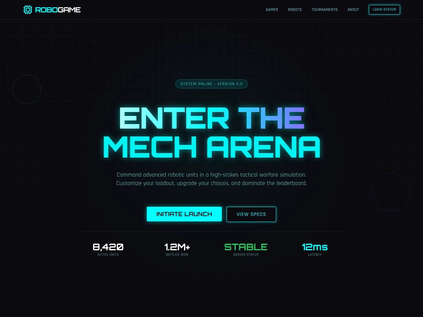 RoboGame Web Portal