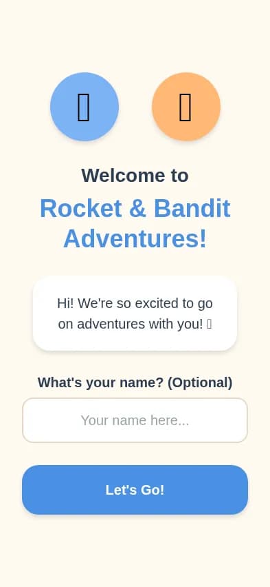 Rocket & Bandit: Kindness Adventure Interactive Storybook App