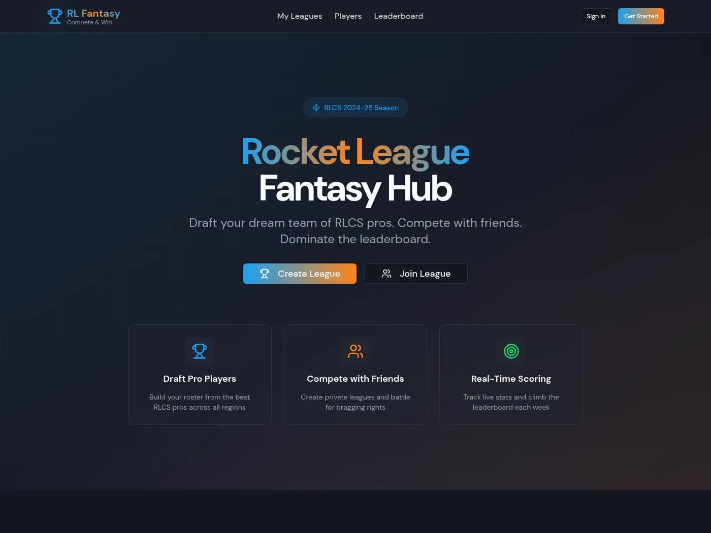 Rocket League Fantasy Hub