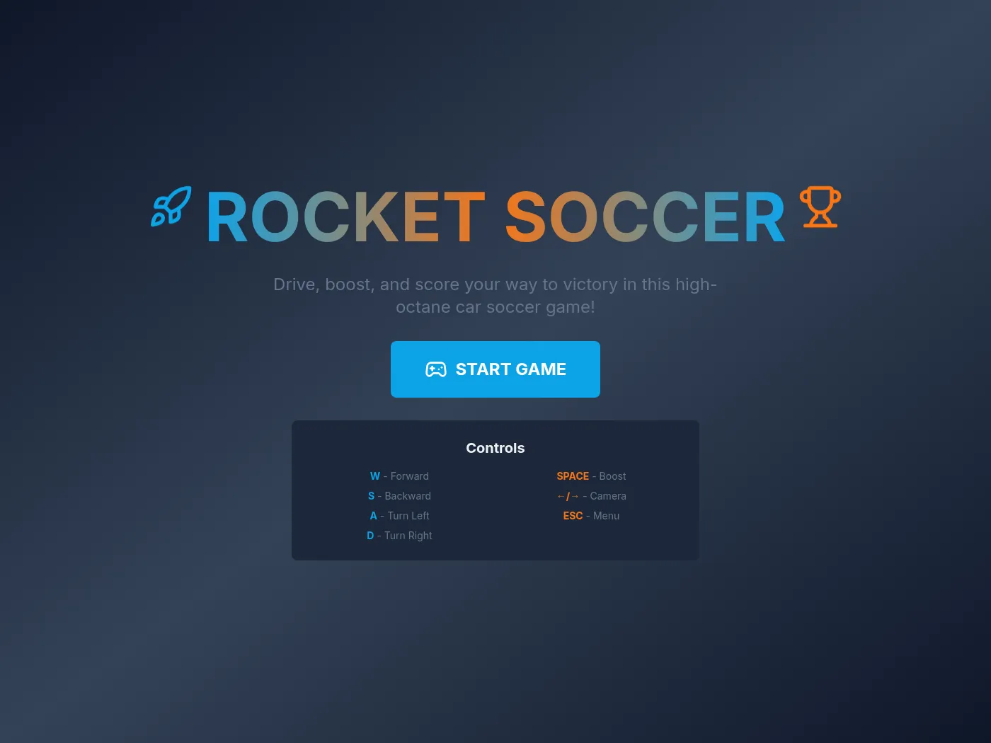 Rocket League-Inspired Car Soccer Game
