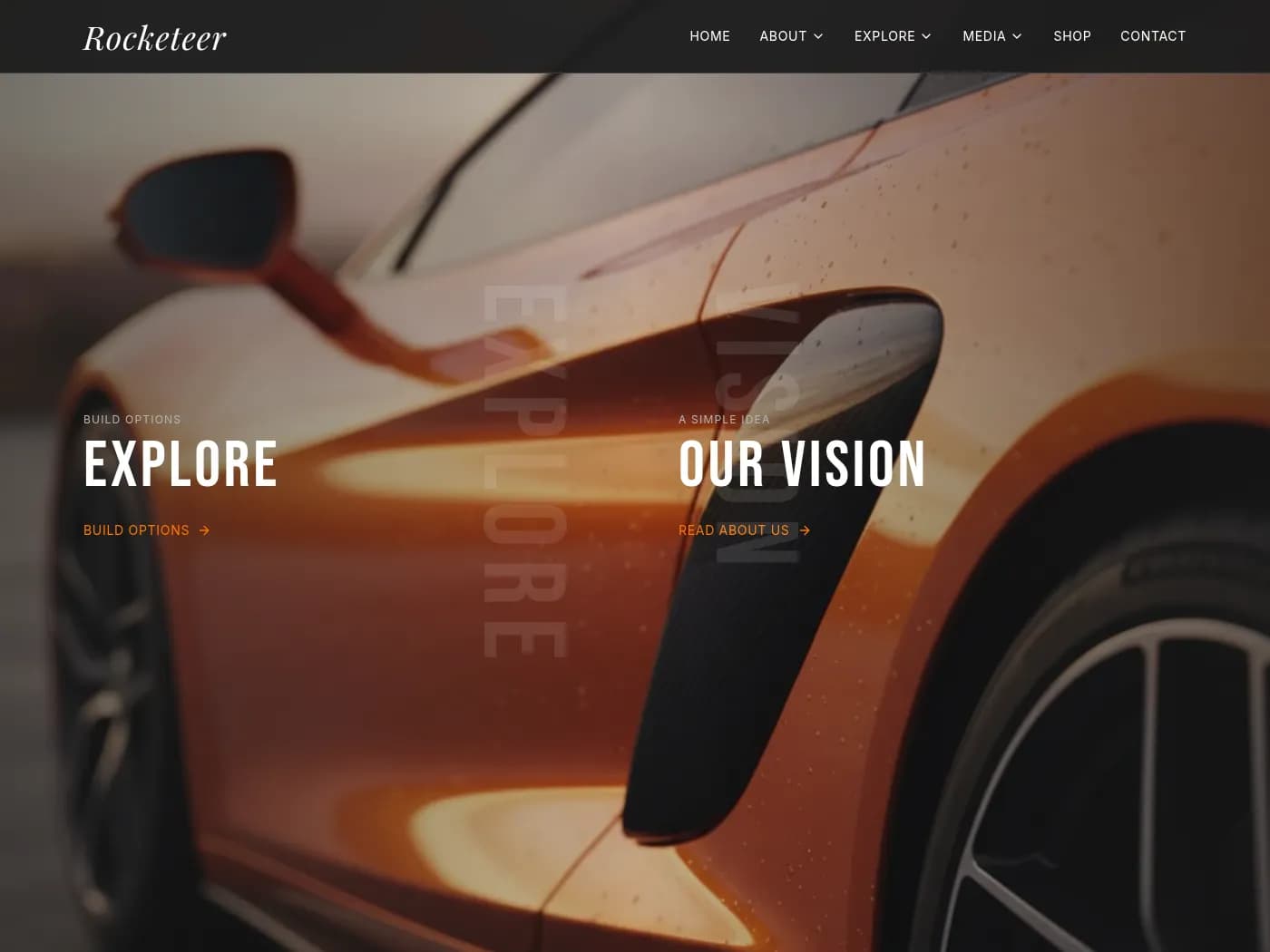 Rocketeer Cars Web Clone