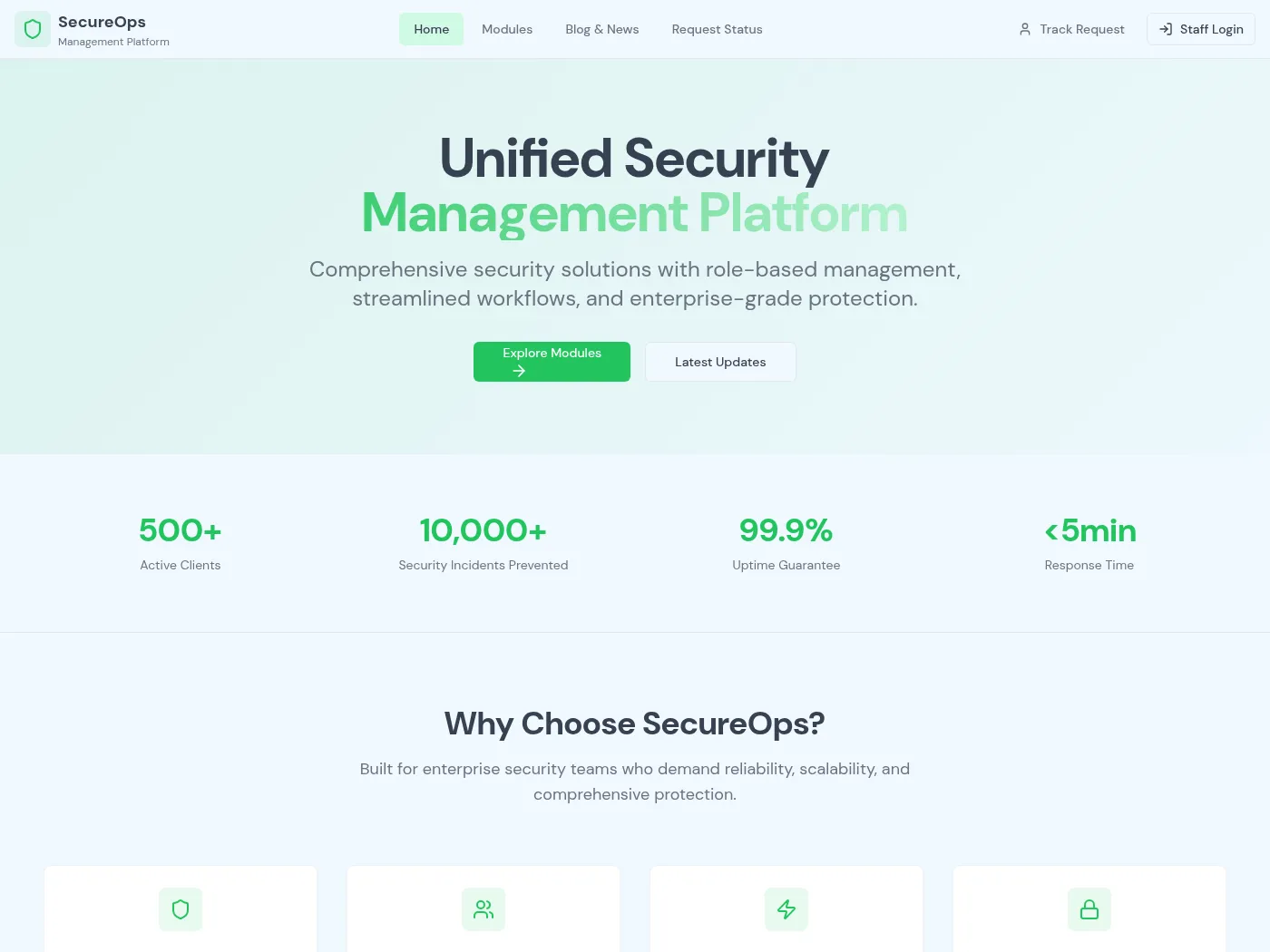 Unified Role-Based Content & Request Management Platform