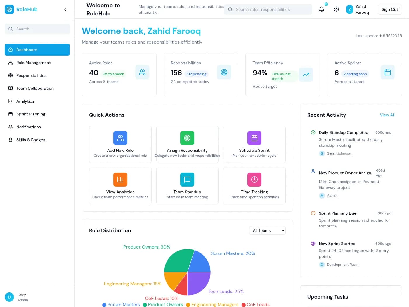 RoleHub: Unified Team Role and Responsibility Manager