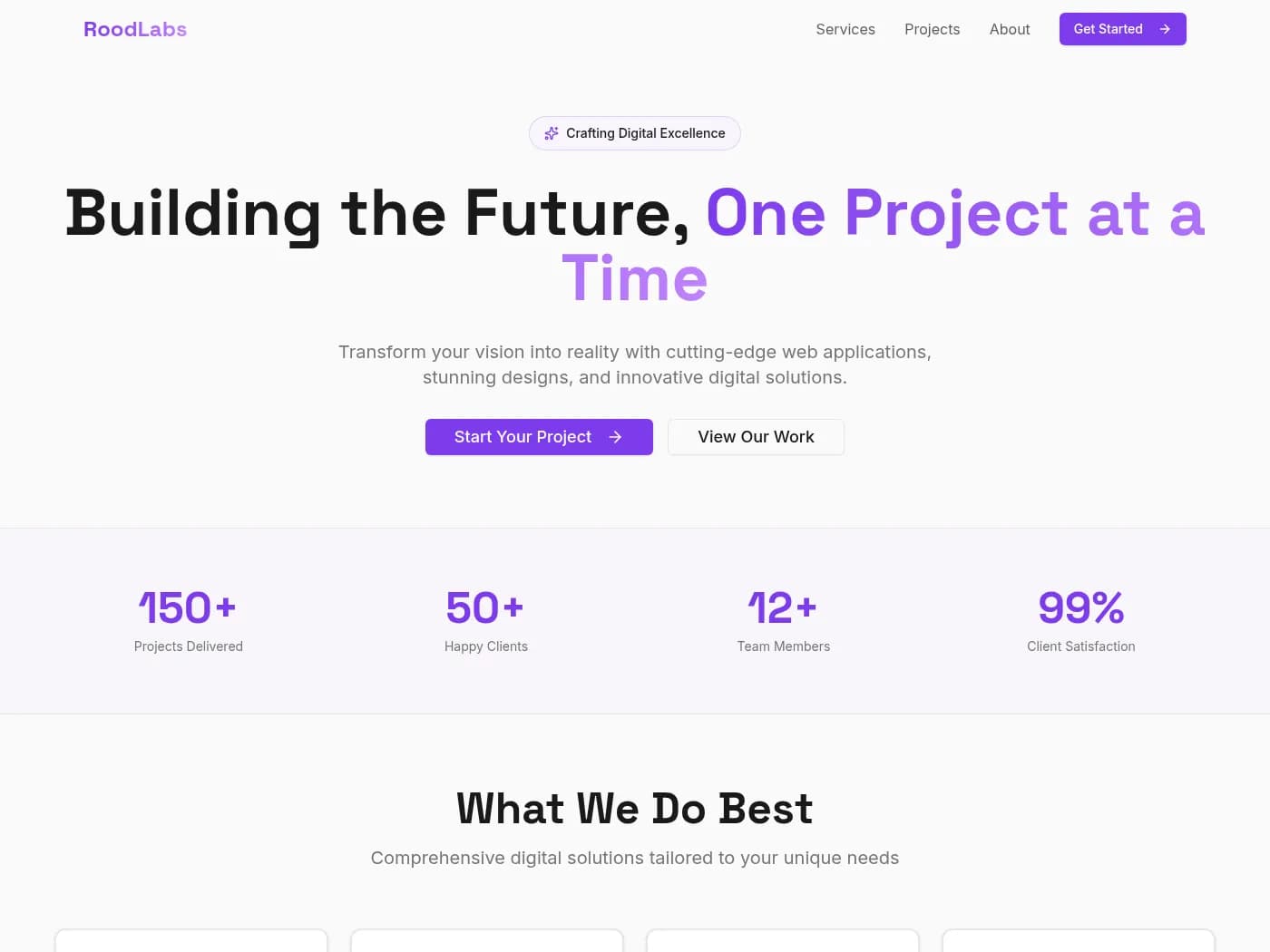 RoodLabs - Modern Digital Platform Studio