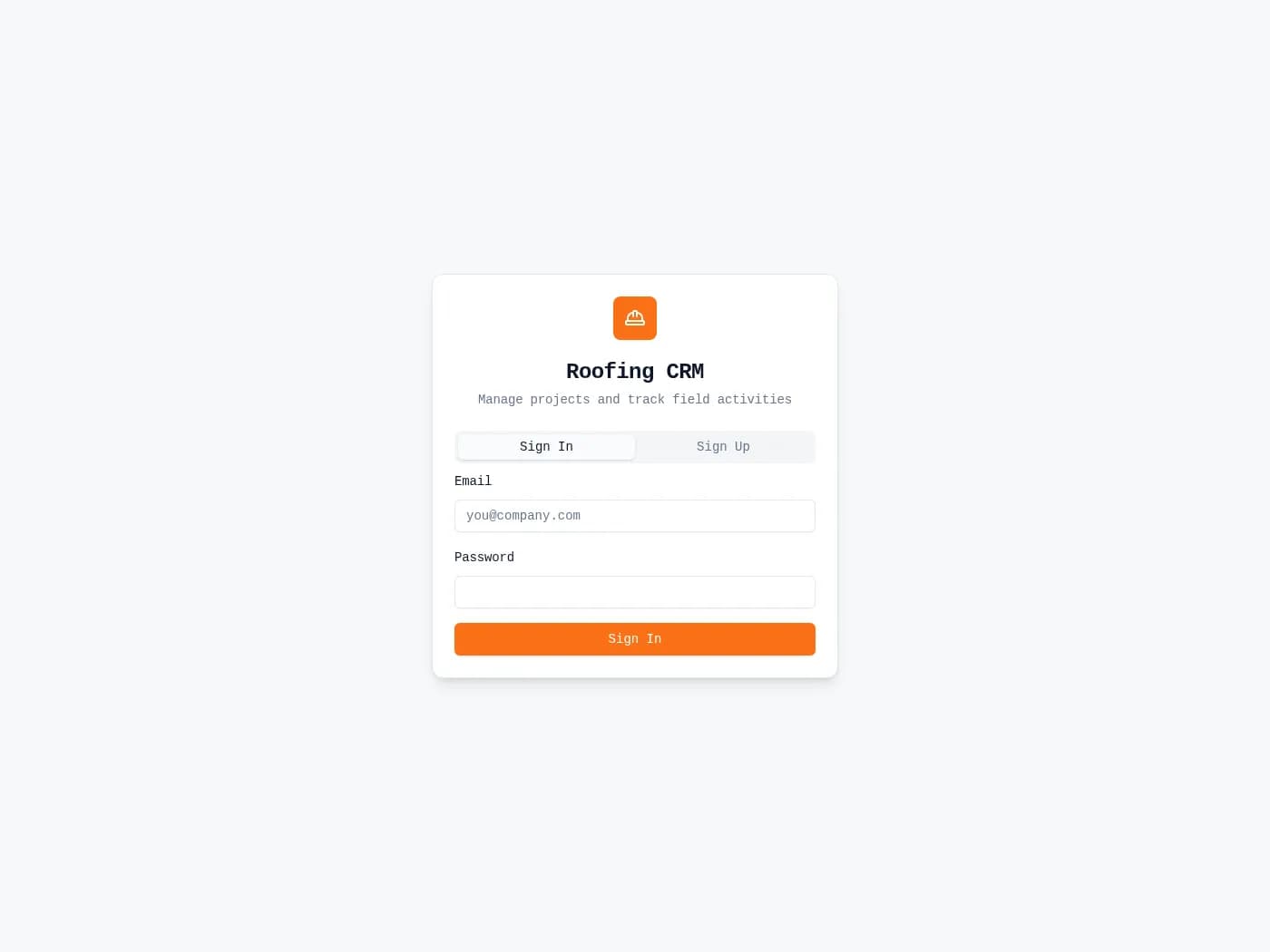 Roofing CRM & Field Gamification Platform