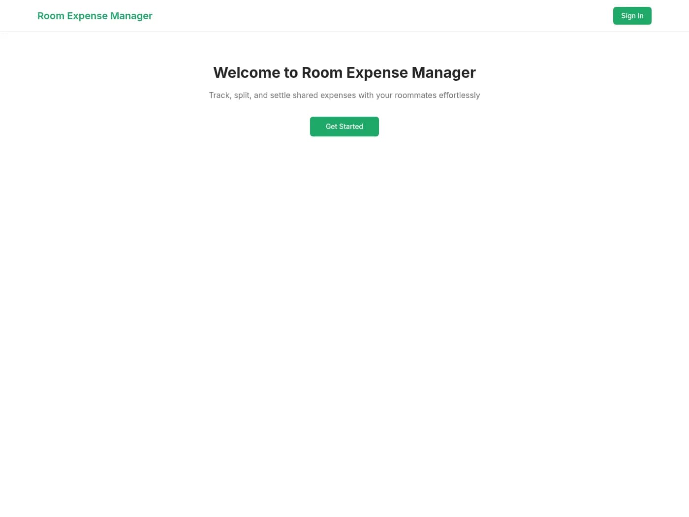 Room Expense Manager