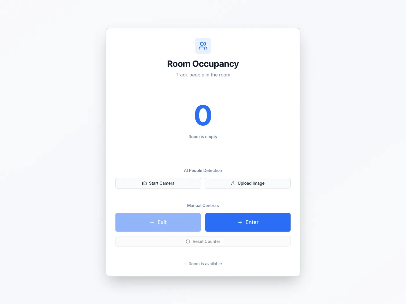 Room Occupancy Counter App