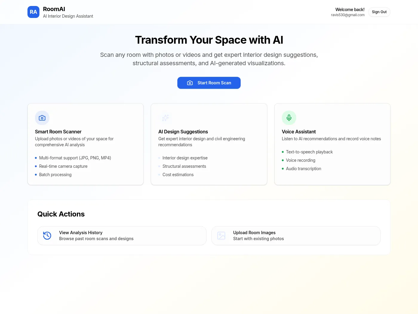 RoomAI: AI-Powered Room Scanner & Design Assistant