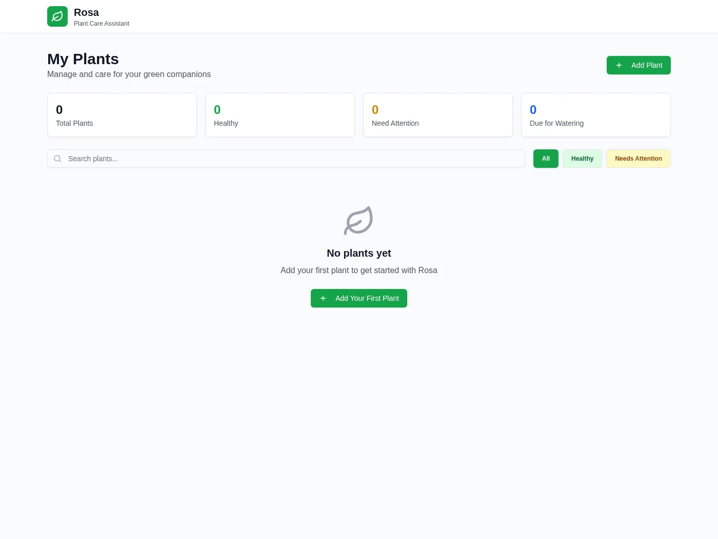 Rosa - Personalized Plant Care Assistant