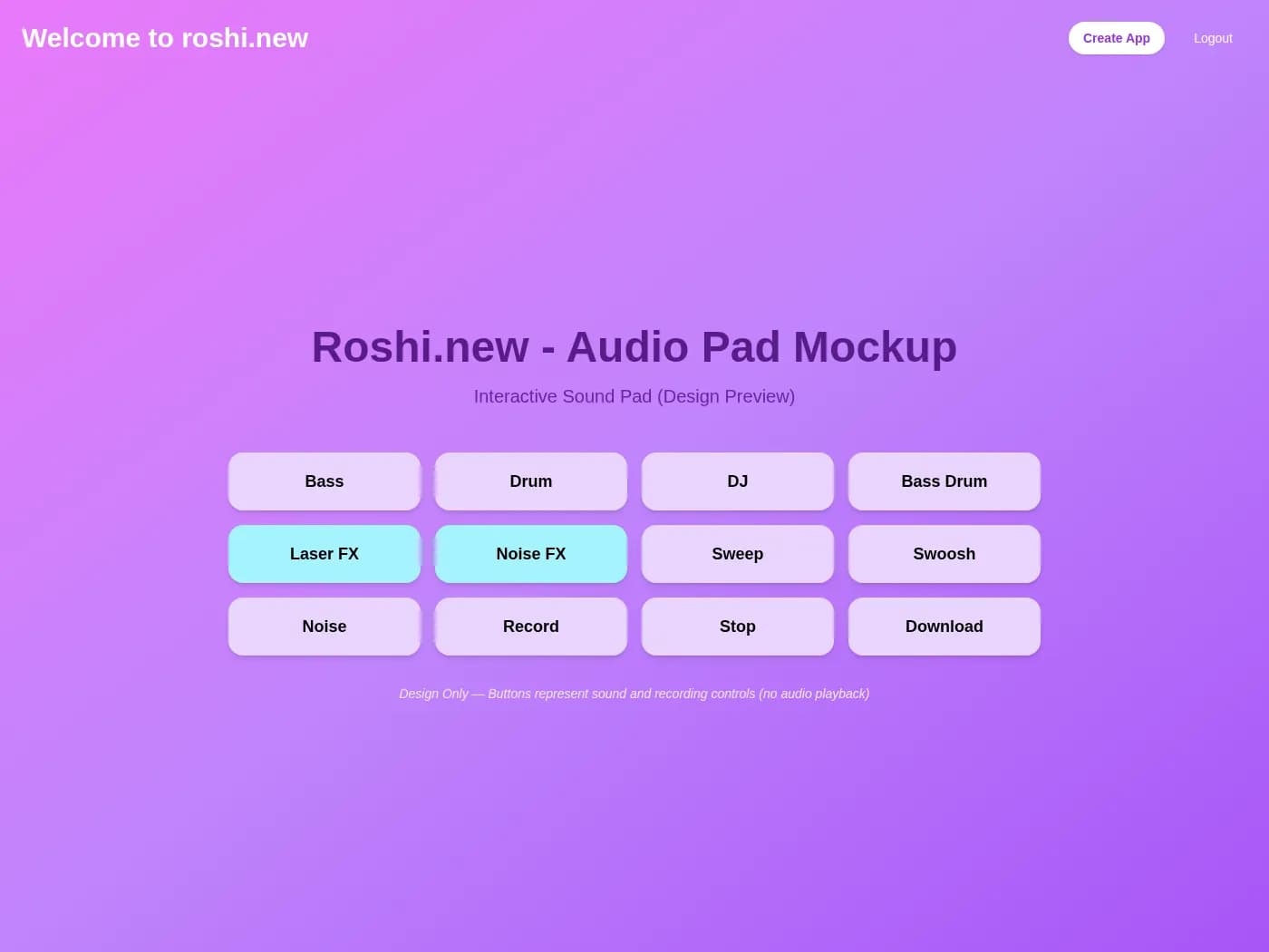 Roshi Audio Registration Portal