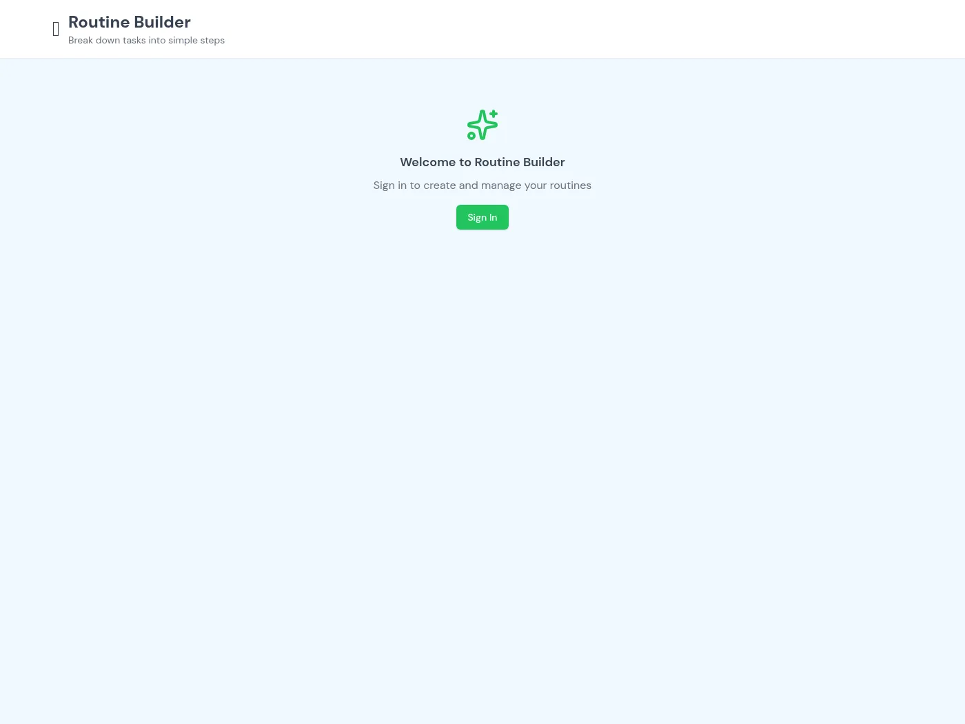 Routine Builder for Neurodiverse Individuals
