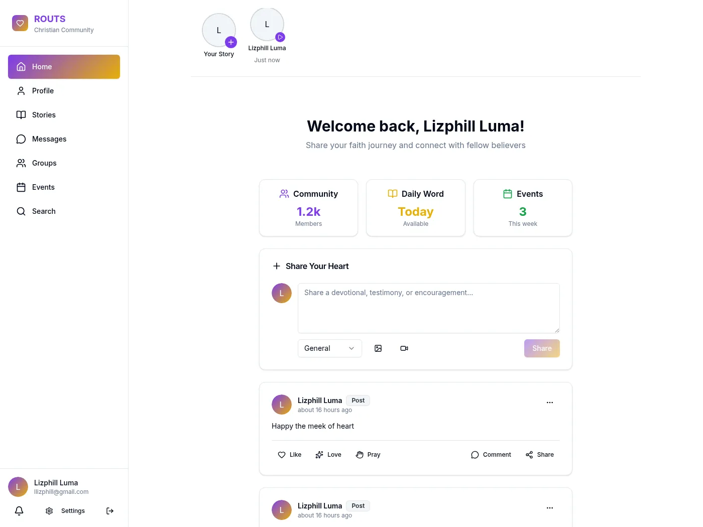 ROUTS: Christian Social Platform for Spiritual Growth & Safe Connection