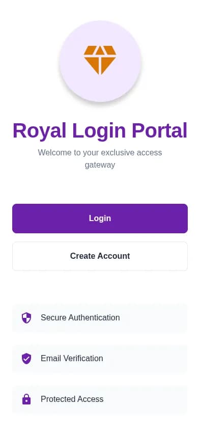 Royal Login Portal