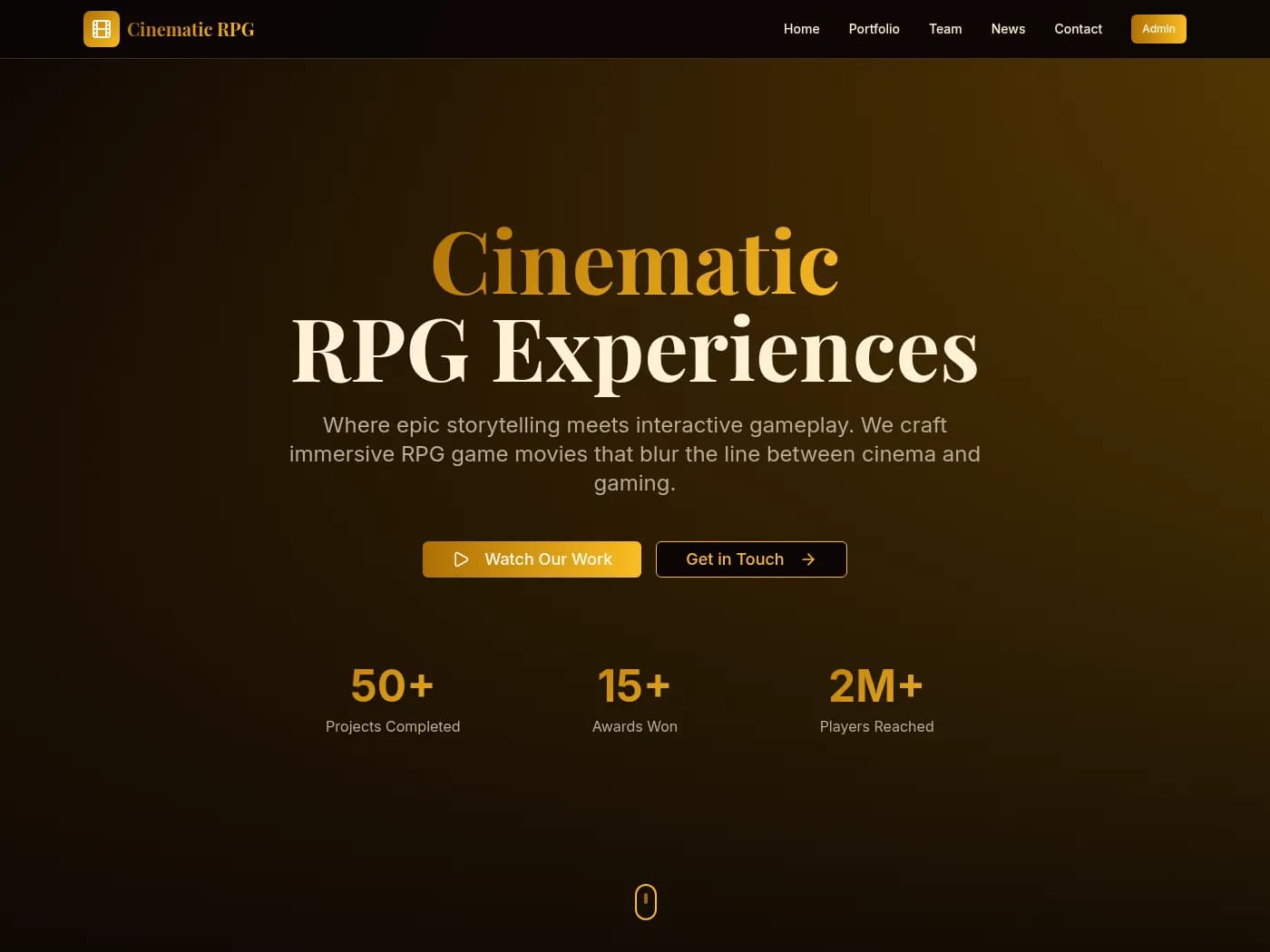 RPG Game Movie Production Portal