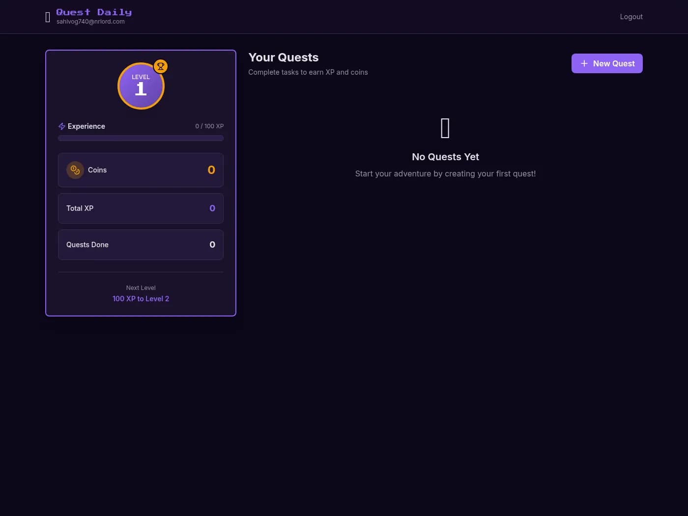RPG Task Scheduler with Gamified Rewards