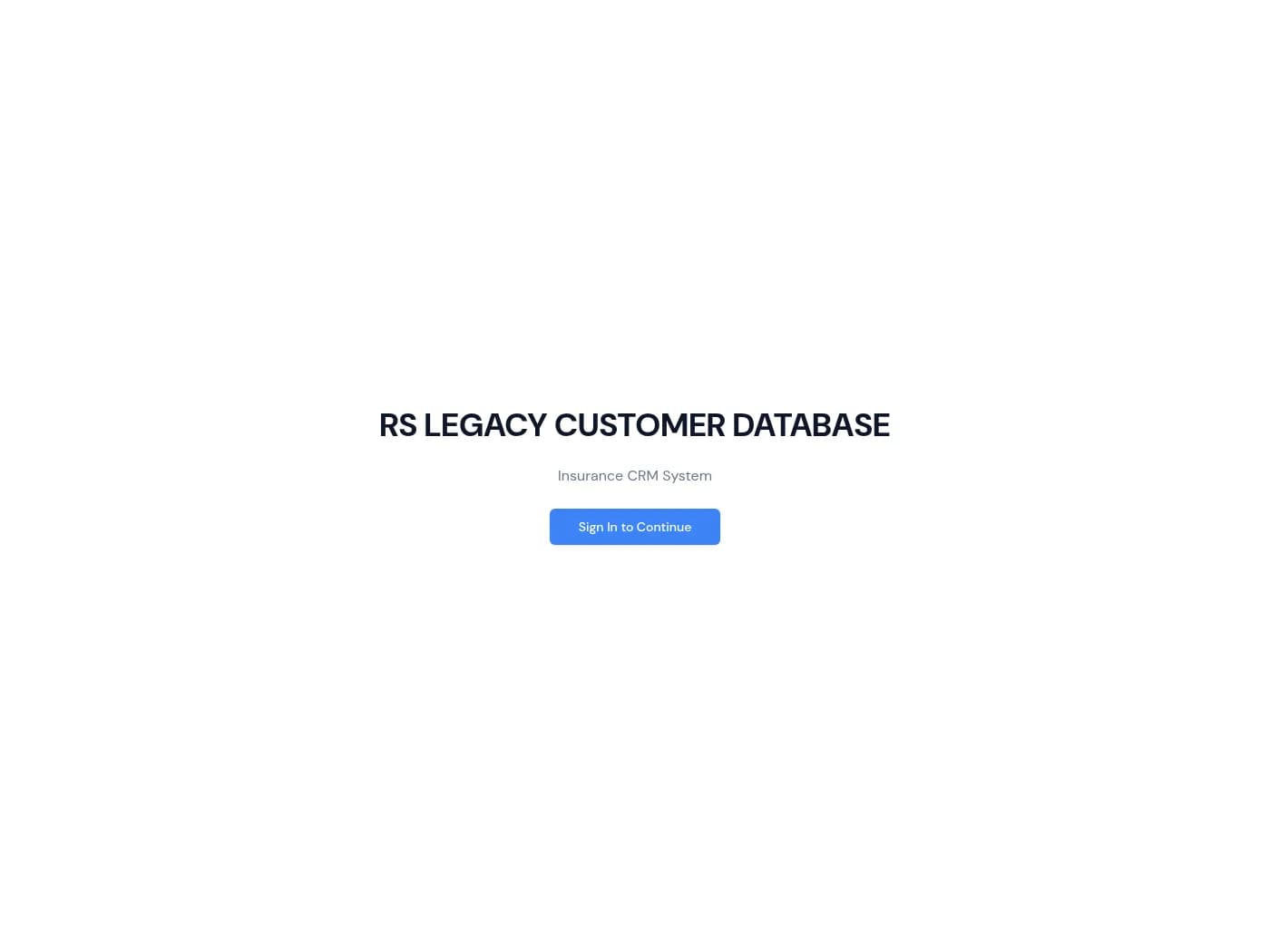 RS Legacy CRM