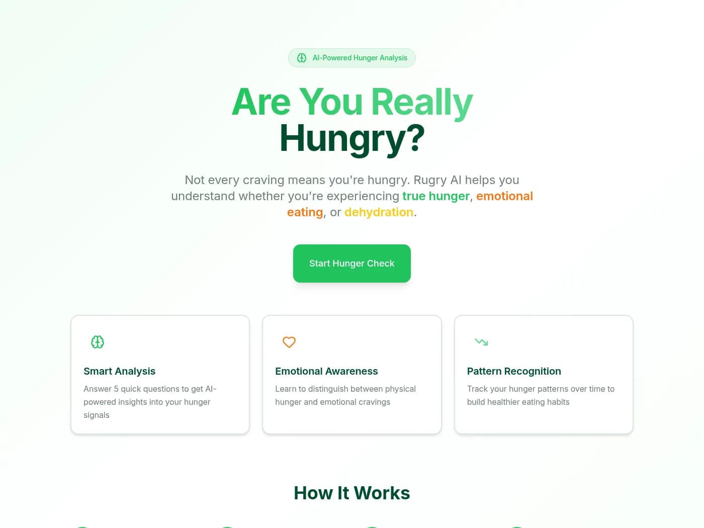 Rugry AI – The Hunger Clarity Assistant