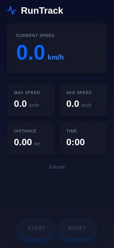 RunTrack: Aplicación nativa para corredores con seguimiento de velocidad y distancia en tiempo real