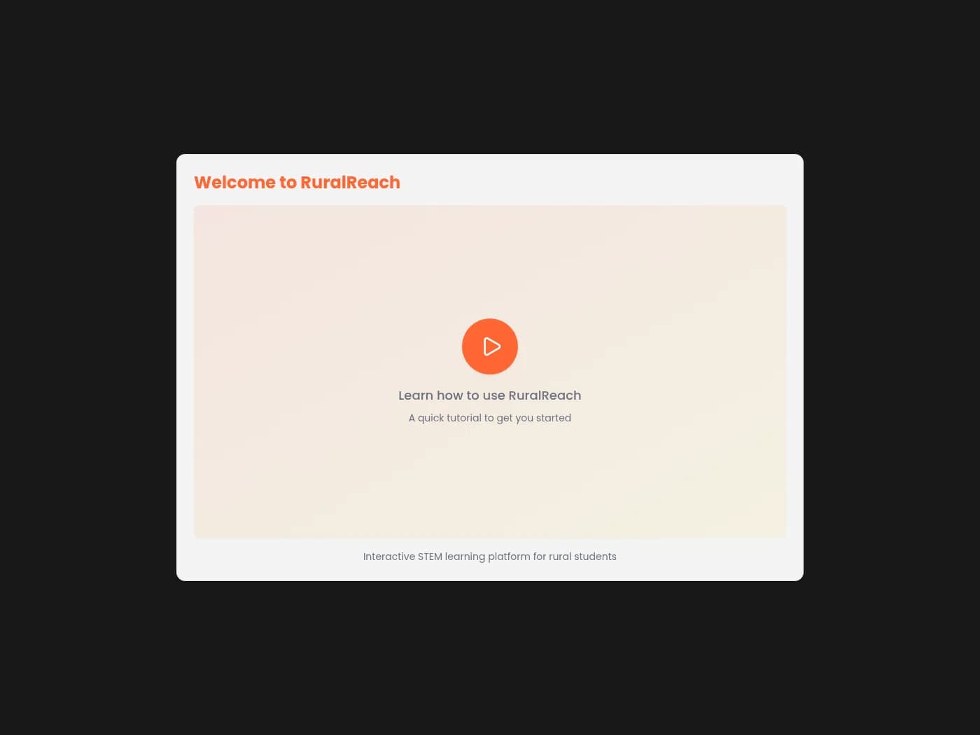 RuralReach: Gamified STEM Learning App for Rural Schools