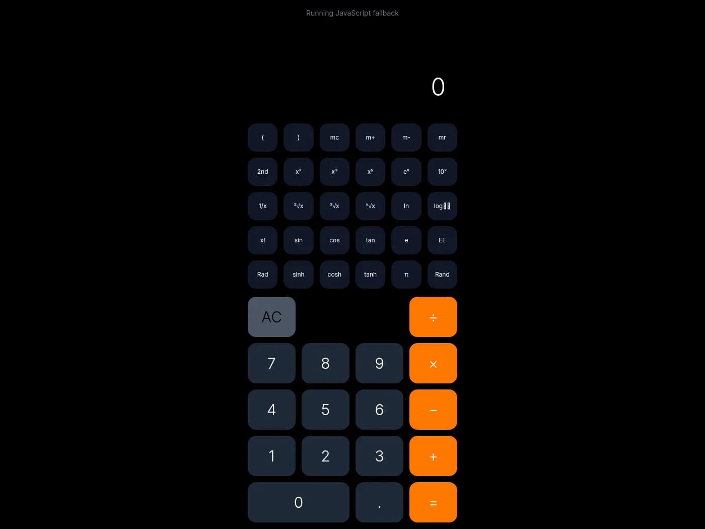 Rust-powered Scientific Calculator Web App