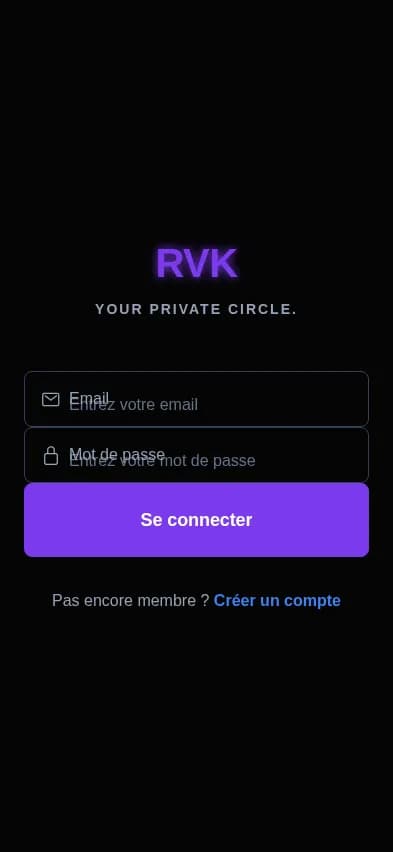 RVK – Private Premium Social App for Trusted Circles