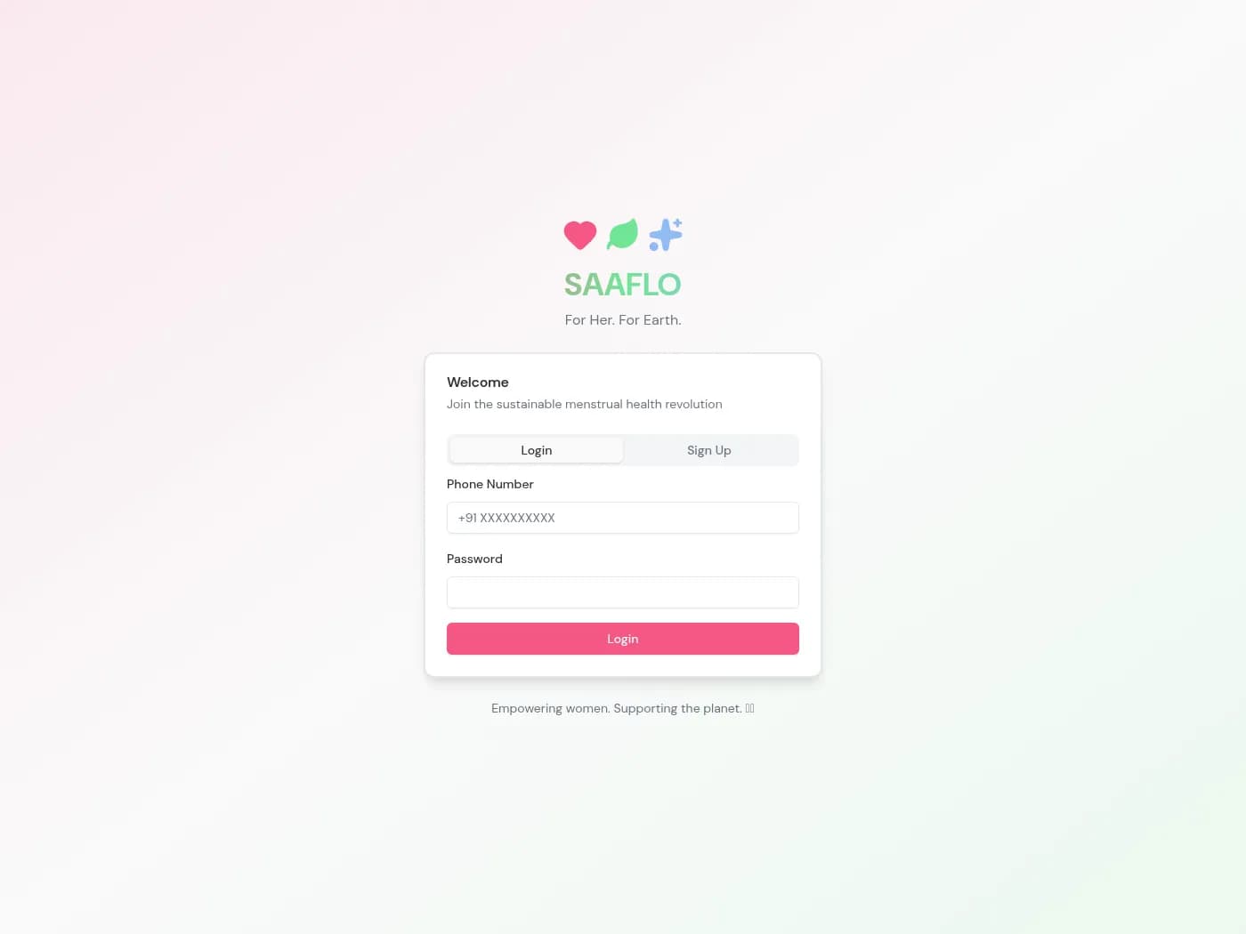 SAAFLO – Sustainable, AI-Powered Menstrual Health Ecosystem