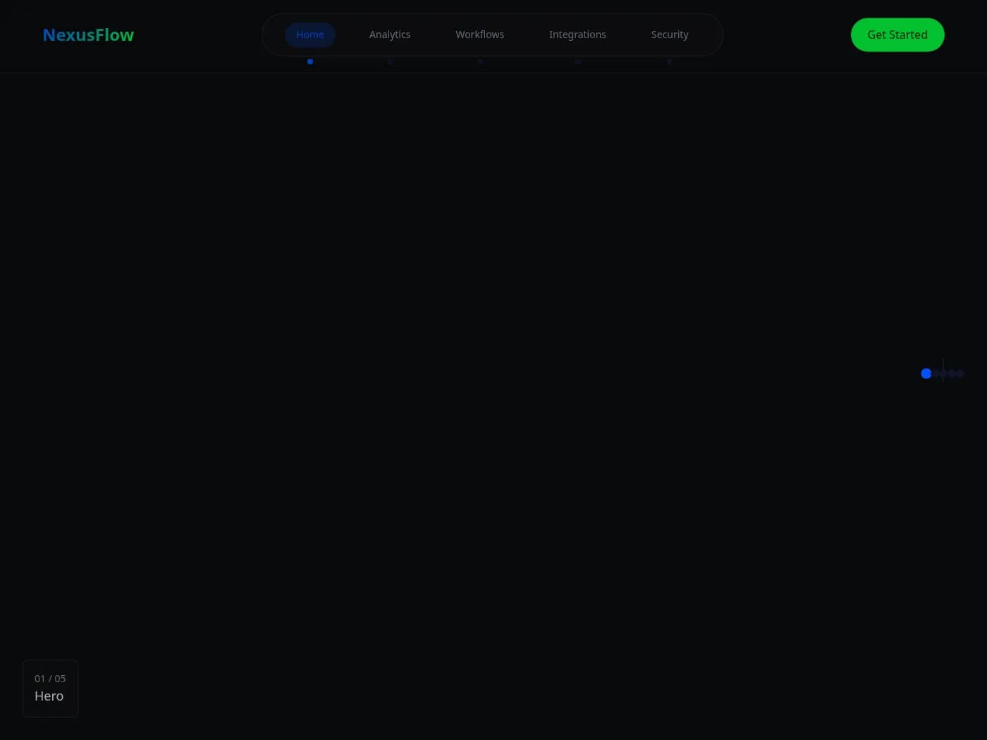 SaaS 3D Feature Reveal Website