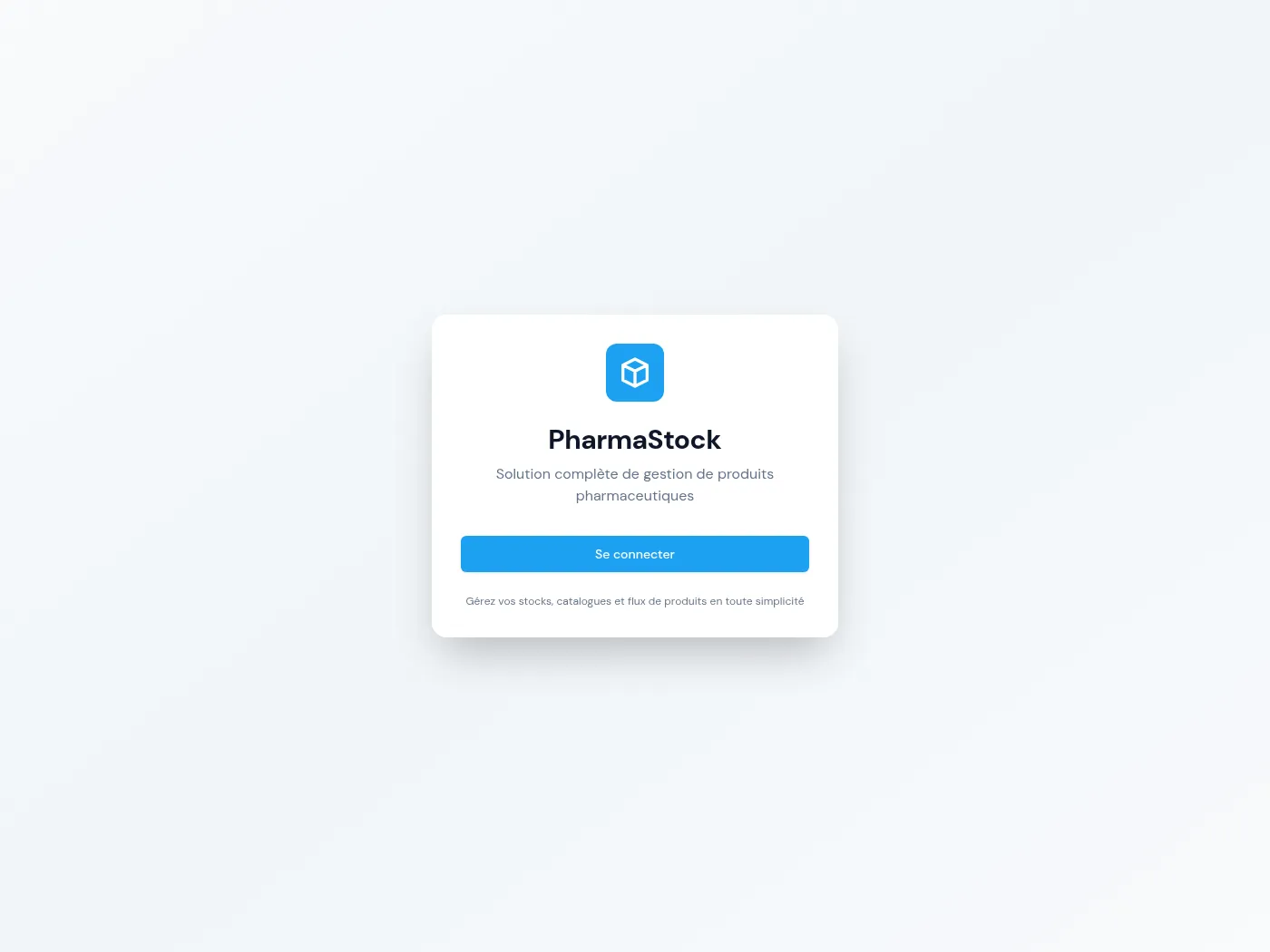 SaaS de Gestion de Produits Pharmaceutiques