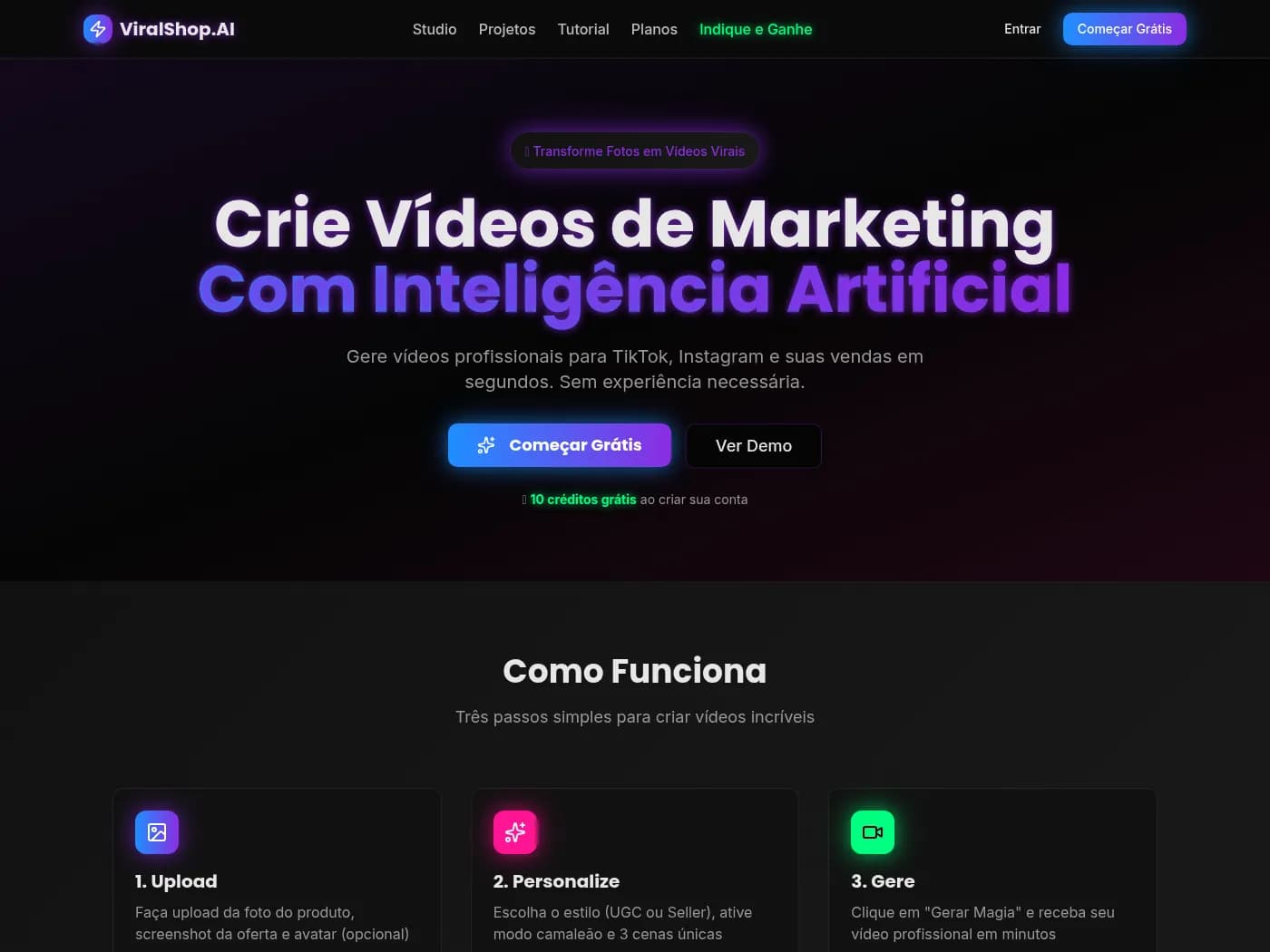 SaaS IA Marketing Video Generator Inspired by Conecta IA Primer