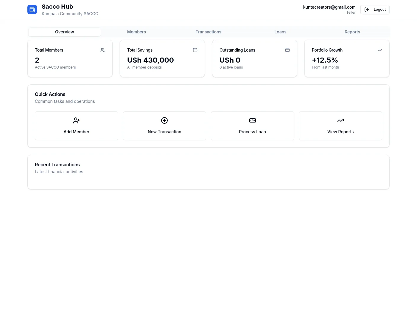 Sacco Hub – Smart, Secure, Offline-First SACCO & Microfinance Management for Africa