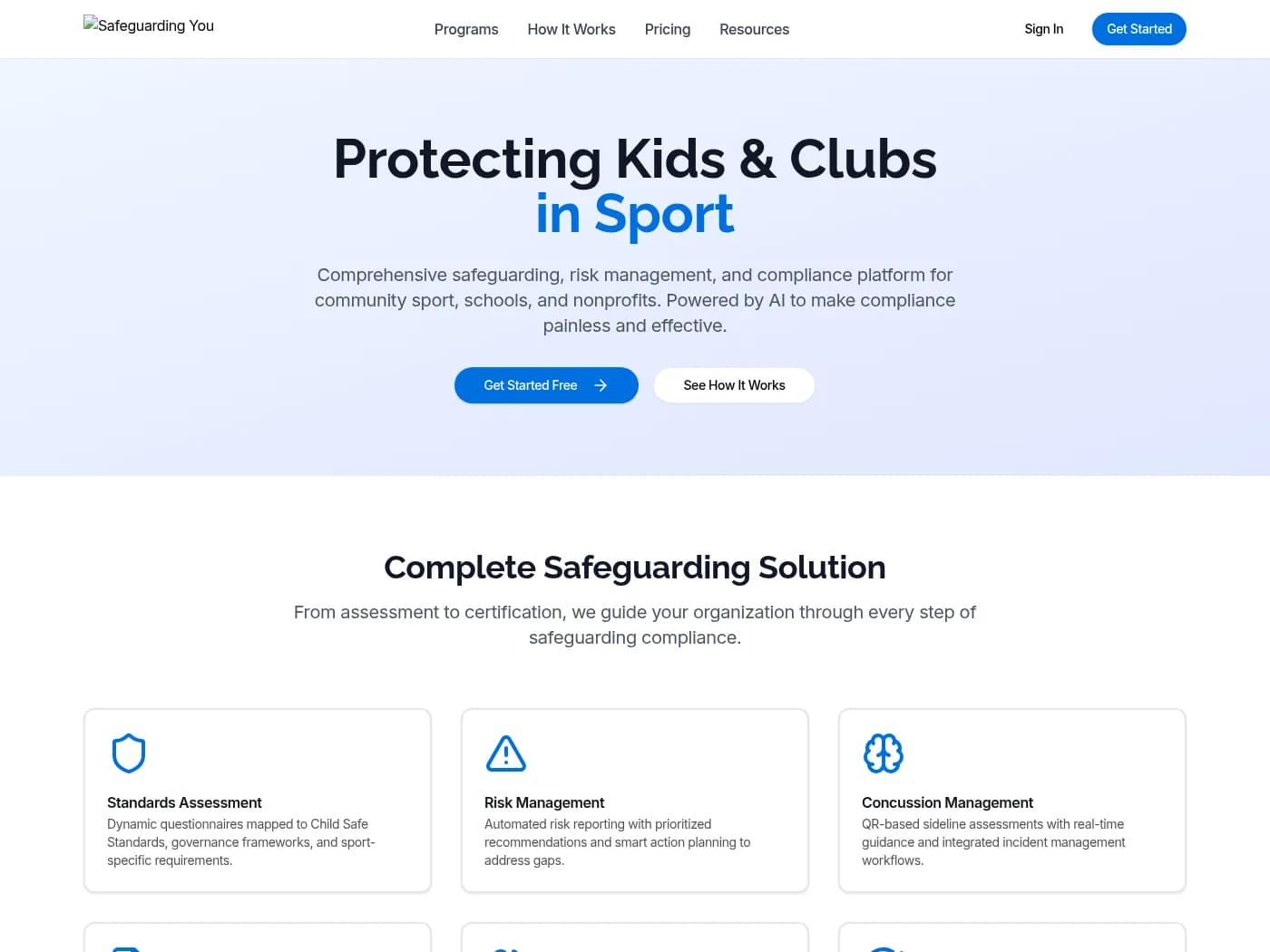 Safeguarding You 2.0 (Agentic GRC Platform for Community Sport & Nonprofits)