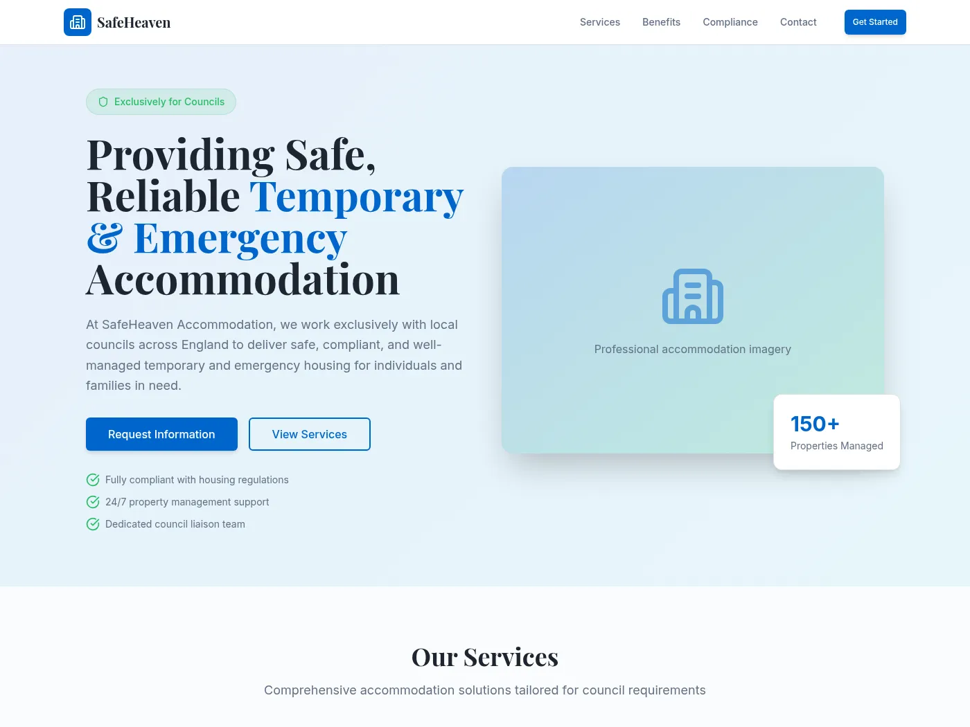 SafeHeaven Accommodation Council Portal