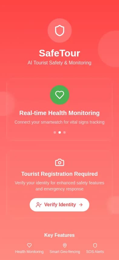 SafeTour: AI-Powered Cross-Platform Tourist Safety & Monitoring App with Smartwatch Integration