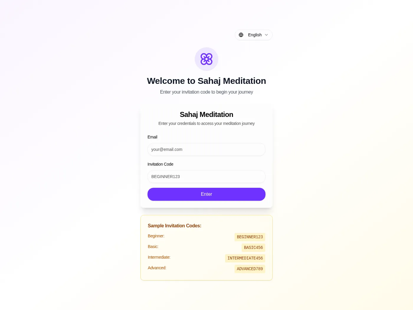 Sahaj Multilingual Meditation Platform