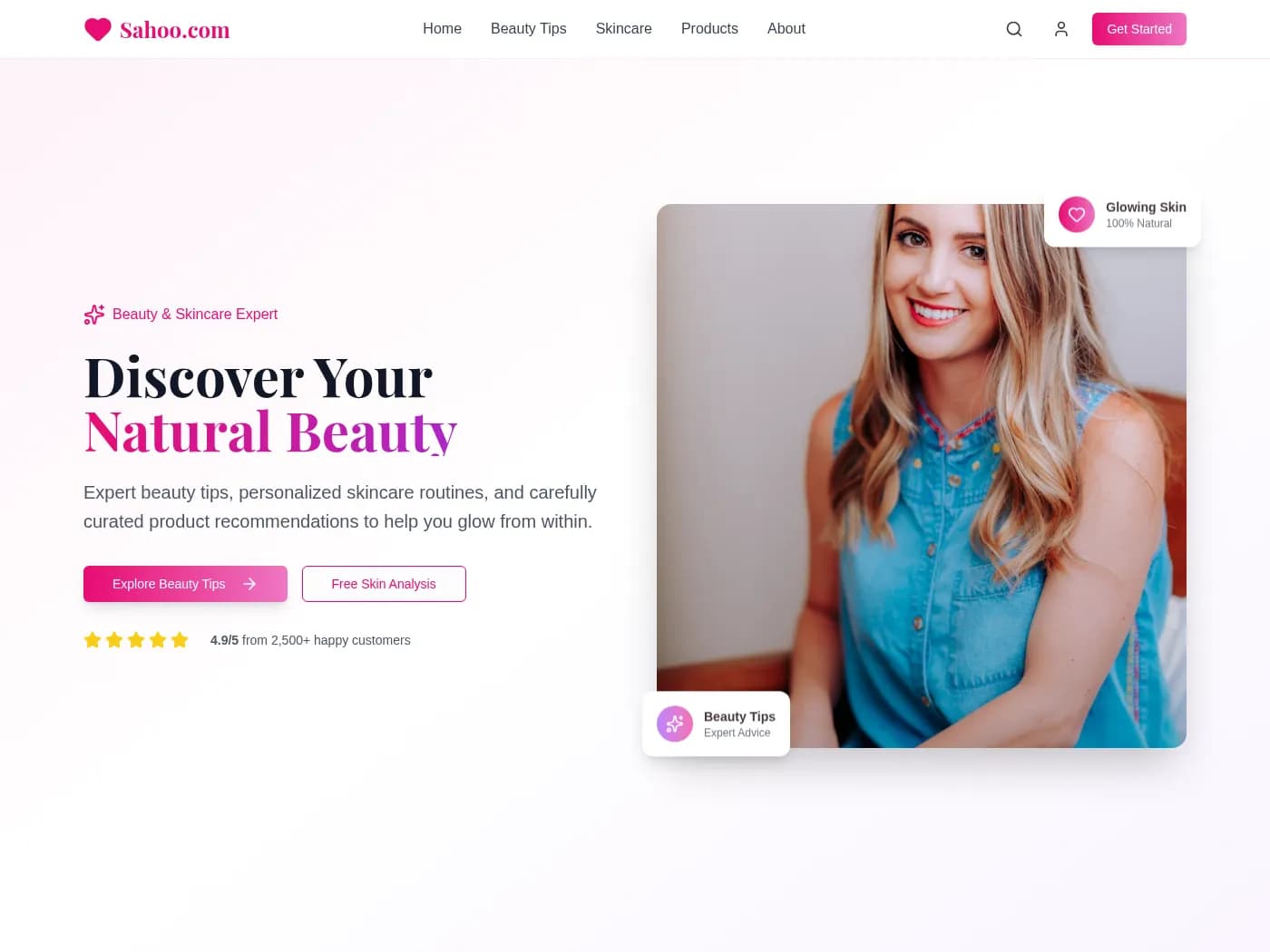 Sahoo Beauty Website