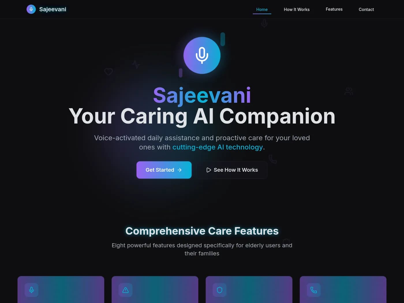 Sajeevani – Elderly AI Voice Assistant Frontend