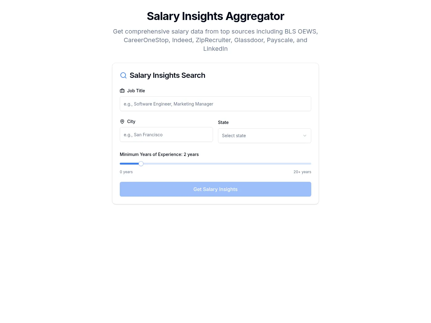 Salary Insights Aggregator