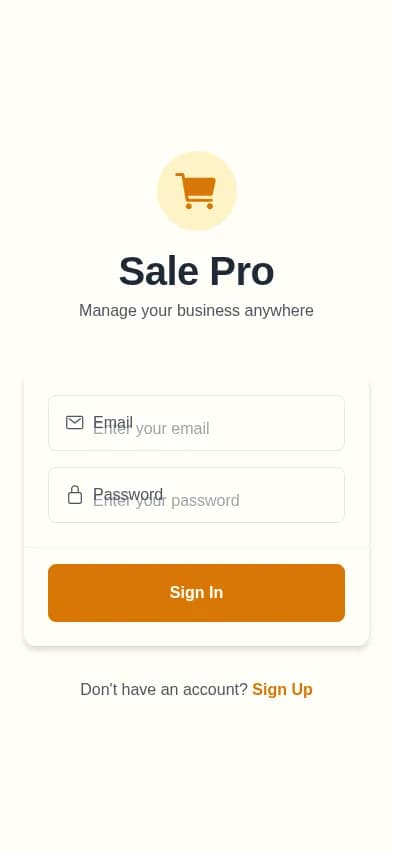 Sale Mobile App